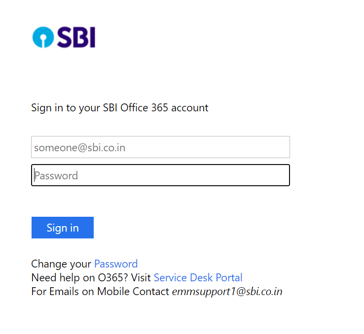 SBI Office 365 Outlook Email Login SBI New EMS Portal