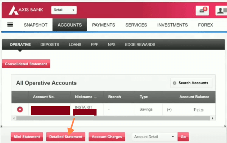 How To Download Axis Bank Account Statement In PDF Format