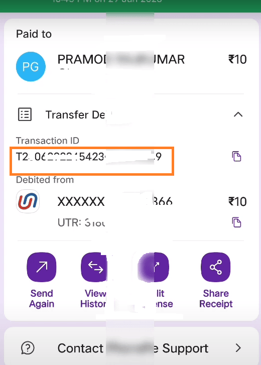 Transaction Ids